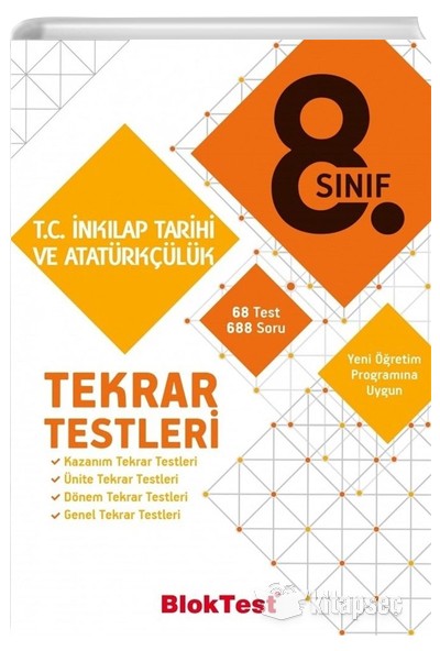 Bloktest Yayınları 8. Sınıf T.c. İnkılap Tarihi ve Atatürkçülük Tekrar Testleri Bloktest Yayınları 8. Sınıf T.c. İnkılap Tarihi ve Atatürkçülük Tekrar Testleri