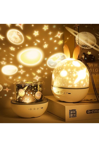Şifa-Inur Gezegen Güneş Sistemi Yıldızlı Gökyüzü Dönen Projektör Gece Lambası Şifa-Inur Gezegen Güneş Sistemi Yıldızlı Gökyüzü Dönen Projektör Gece Lambası