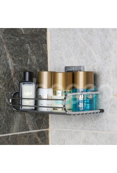 Hagen Metal Krom Izgaralı Yapışkanlı Sabunluk Hagen Metal Krom Izgaralı Yapışkanlı Sabunluk