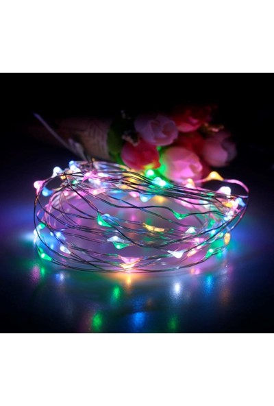Istoc Trend 10 Metre Pilli Peri LED Işık Multi Renk, Dekoratif LED Işık, Rgb Istoc Trend 10 Metre Pilli Peri LED Işık Multi Renk, Dekoratif LED Işık, Rgb