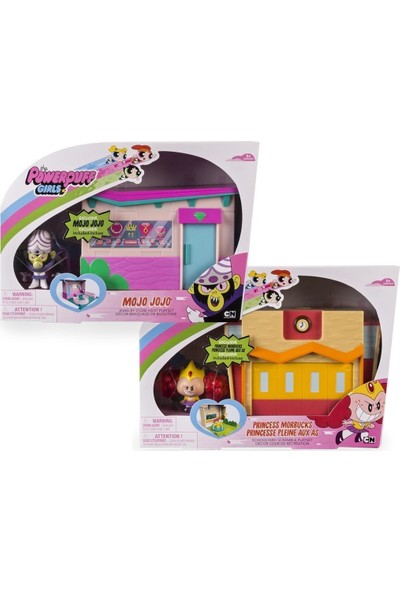 Powerpuff Girls 2'li Oyun Seti (Mojojojo+ Prenses Morbucks)