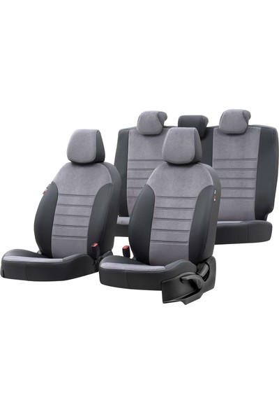 Otom V.w. Caddy 2004-2011 Özel Üretim Koltuk Kılıfı London Design Füme - Siyah Otom V.w. Caddy 2004-2011 Özel Üretim Koltuk Kılıfı London Design Füme - Siyah