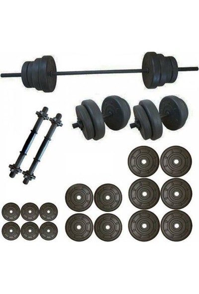 85 kg Vidalı Halter Dambıl Seti 85 kg Vidalı Halter Dambıl Seti