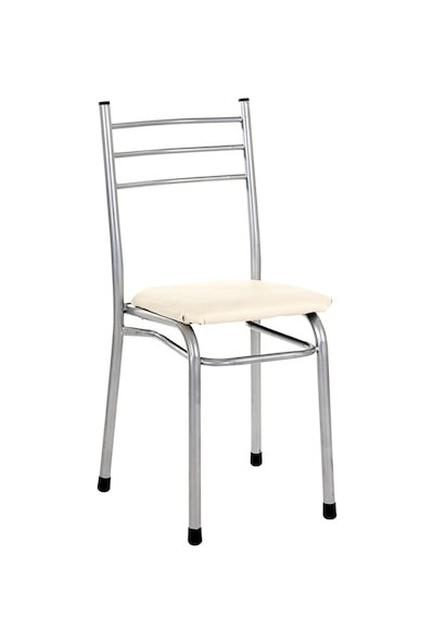 Sivasgözde Asos Metal Krem Kahve Çayocağı Kıraathane Sandalyesi