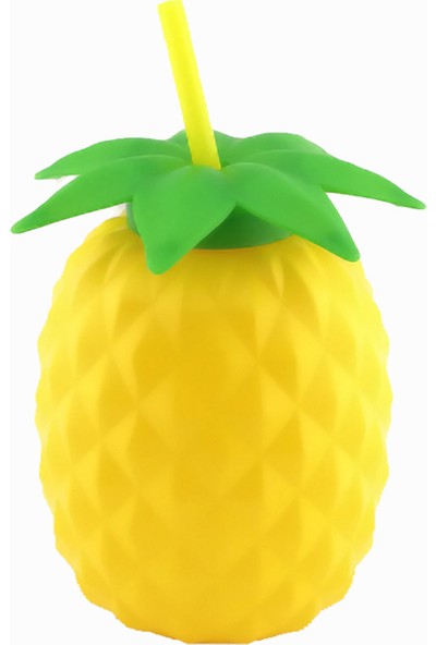Qlux Ananas Desenli Pipetli Suluk