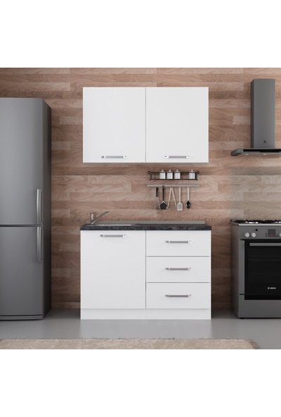 Evim 120 Cm Mutfak Dolabı Beyaz 120-B2 Evim 120 Cm Mutfak Dolabı Beyaz 120-B2