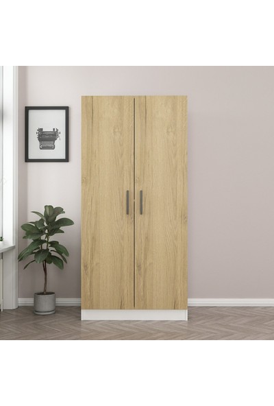 Evim Kale 2 Kapaklı Dolap - Pera Ceviz