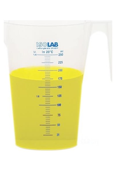 Isolab Kulplu Beher P P Kısa Form Mavi Baskılı 500 ml Isolab Kulplu Beher P P Kısa Form Mavi Baskılı 500 ml