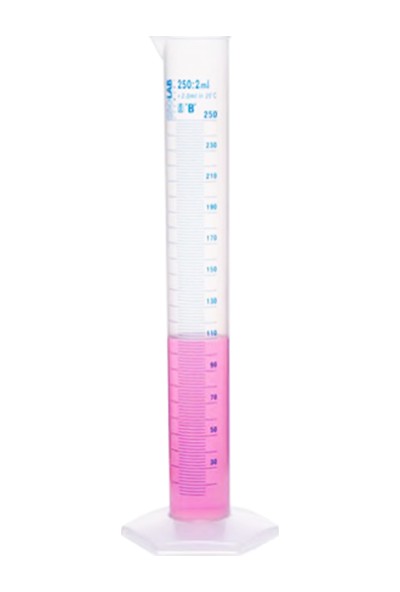 Isolab Plastik Mezür Pp Class B - Mavi Skala 250 ml Isolab Plastik Mezür Pp Class B - Mavi Skala 250 ml