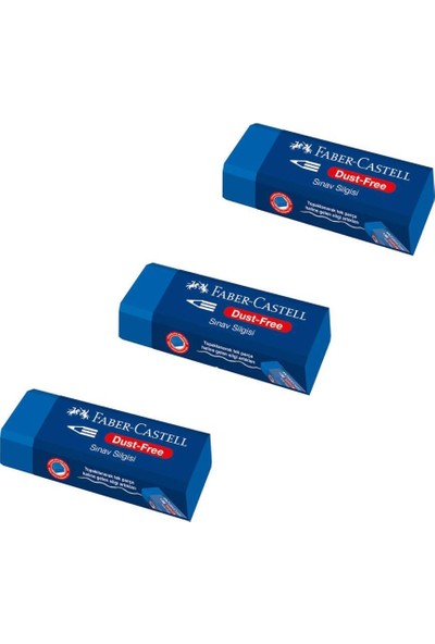 Faber-Castell Sınav Silgisi Büyük Boy 3'lü Faber-Castell Sınav Silgisi Büyük Boy 3'lü