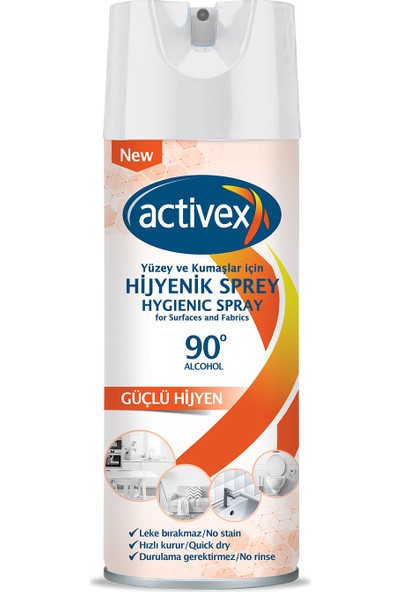 Activex Hijyenik Kumaş ve Yüzey Spreyi 400 ml