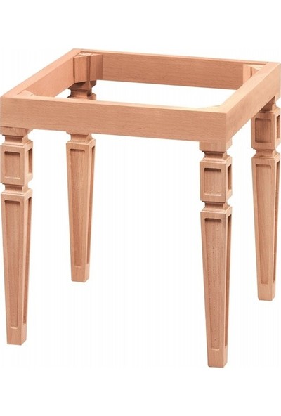 Obuts Home 40 Lık Piramit Puf 4874 Ahşap Ham