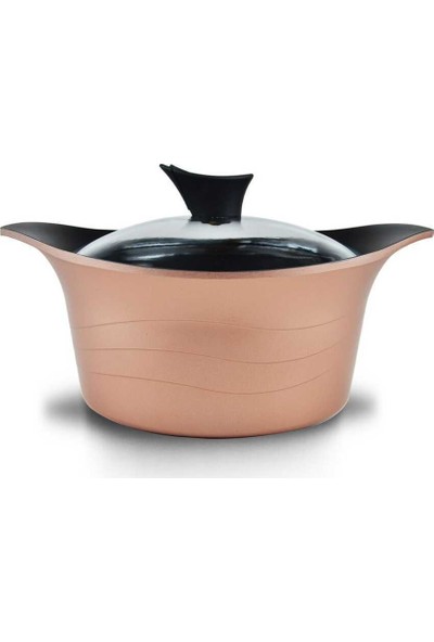 Akdeniz Ametist Kendinden Kulplu Cam Kapaklı Döküm Tencere Akdeniz Ametist Kendinden Kulplu Cam Kapaklı Döküm Tencere