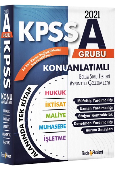 Tercih Akademi KPSS A Grubu Konu Anlatımlı