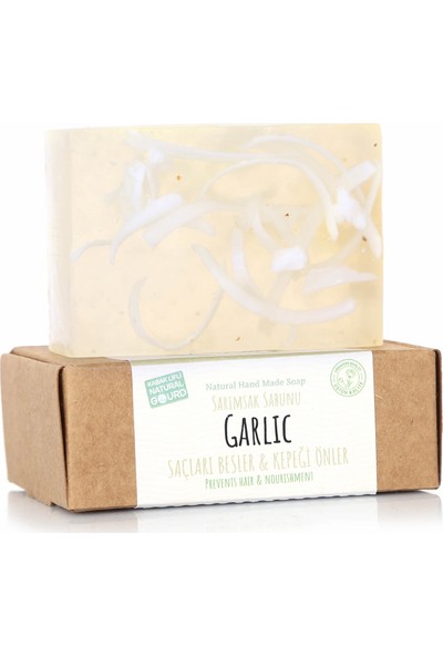 Dionesse Doğal Sarımsak Sabunu Kabak Lifli El Yapımı