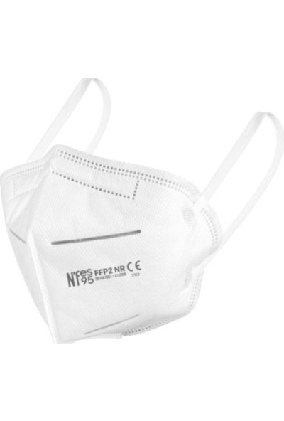 Nefes Maske 5 Katlı FFP2 N95 Maske 1 Paket 10'lu