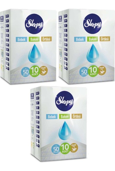 Sleepy Bebek Bakım Örtüsü 30 Adet