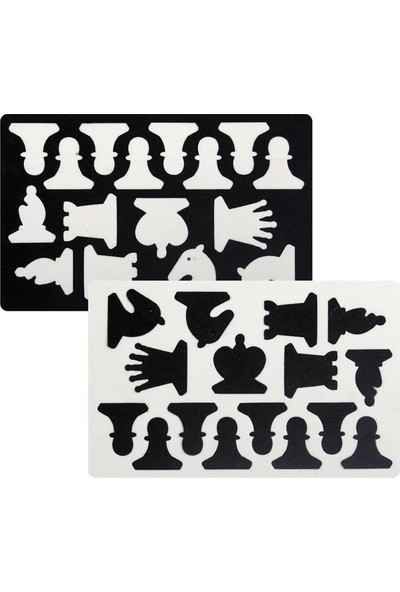 Livart Eva Satranç Taşı Manyetik - Satranç Eğitim Tahtası Taşları
