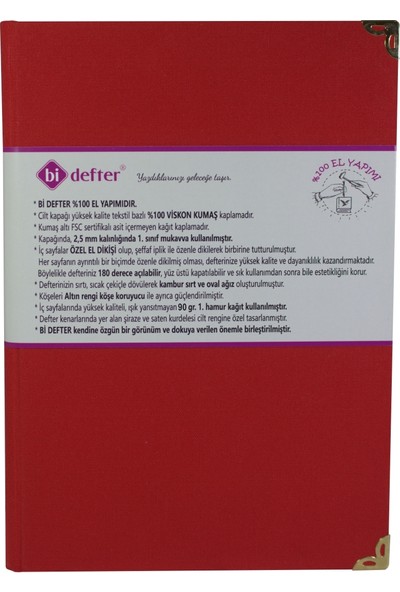 Bi Defter Müzik Nota Defteri - Özel El Yapımı, İplik Dikiş, Kumaş Ciltleme - A4 Anahtarsız-3 120 Sayfa 90 gr 21 x 29,5 cm Kırmızı Bi Defter Müzik Nota Defteri - Özel El Yapımı, İplik Dikiş, Kumaş Ciltleme - A4 Anahtarsız-3 120 Sayfa 90 gr 21 x 29,5 cm Kırmızı