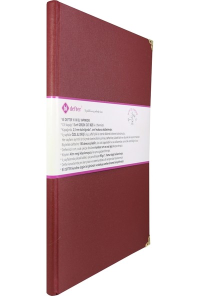 Bi Defter Müzik Nota Defteri - Özel El Yapımı, İplik Dikiş, Gerçek Cilt Bezi Ciltleme - A5 Anahtarlı-1 120 Sayfa 100 gr 14,5 x 21 cm Bordo Bi Defter Müzik Nota Defteri - Özel El Yapımı, İplik Dikiş, Gerçek Cilt Bezi Ciltleme - A5 Anahtarlı-1 120 Sayfa 100 gr 14,5 x 21 cm Bordo