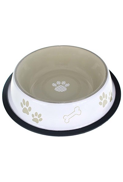 Zampa Kaymaz Tabanlı Gri Desenli Mama Su Kabı 16 Oz Zampa Kaymaz Tabanlı Gri Desenli Mama Su Kabı 16 Oz