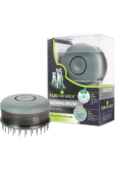 Furminator Kedi Ve Köpek Banyo Fırçası Şampuan Hazneli Furminator Kedi Ve Köpek Banyo Fırçası Şampuan Hazneli