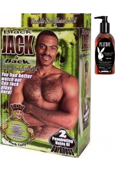Nmc Black Jack Titreşimli Realistik Penisli Şişme Erkek Manken ve Playboy Masaj Yağı Nmc Black Jack Titreşimli Realistik Penisli Şişme Erkek Manken ve Playboy Masaj Yağı