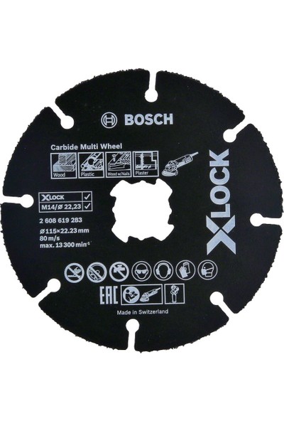 Bosch - X-Lock - Carbide Multi Wheel 115 mm Bosch - X-Lock - Carbide Multi Wheel 115 mm