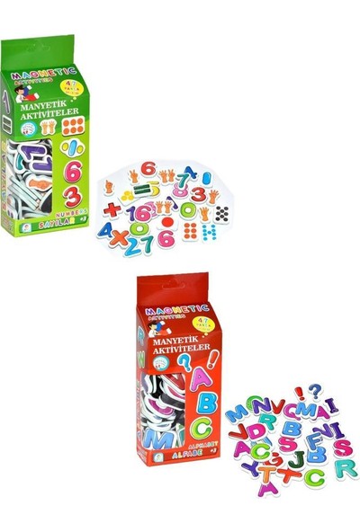 Laço Utku Oyuncak Manyetik Sayılar + Manyetik Harfler