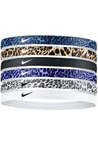Nike N.000.2545.914.OS Printed Headbands 6pk Unisex Saç Band Nike N.000.2545.914.OS Printed Headbands 6pk Unisex Saç Band
