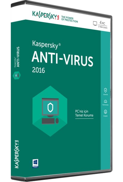 Kaspersky Anti Virus 3 Bilgisayar 1 Yıl Türkçe Kaspersky Anti Virus 3 Bilgisayar 1 Yıl Türkçe