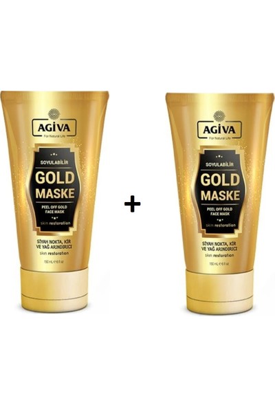 Agiva Gold Soyulabilir Yüz Maskesi 2'li Agiva Gold Soyulabilir Yüz Maskesi 2'li