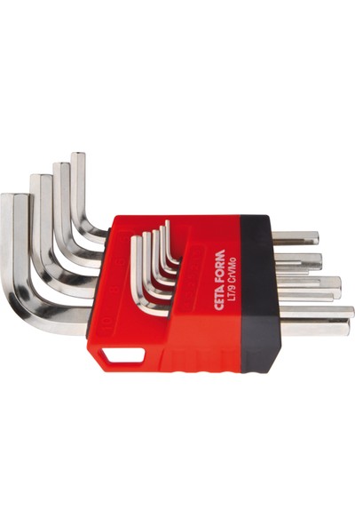 Ceta Form Lt/12 12 Parça L Allen Anahtar Takımı (Kısa Tip-Nikel) Ceta Form Lt/12 12 Parça L Allen Anahtar Takımı (Kısa Tip-Nikel)