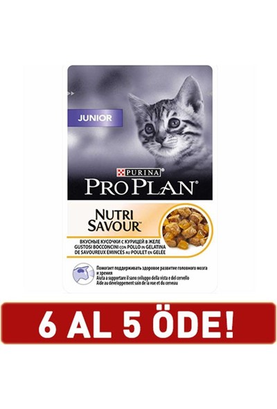 Pro Plan Junior Yavru Kedi Konservesi Pouch 6 x 85 gr