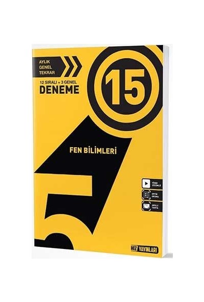 Hız Yayınları 5. Sınıf Fen Bilimleri 15'li Deneme