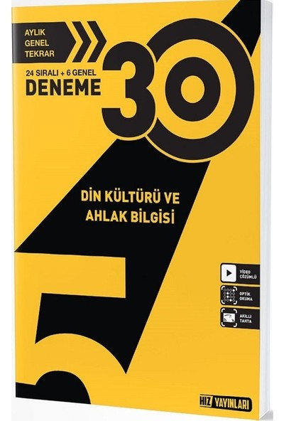 Hız Yayınları 5. Sınıf Din Kültürü ve Ahlak Bilgisi 30'lu Deneme