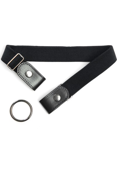 Dwoy Elastik Siyah Tokasız Kemer