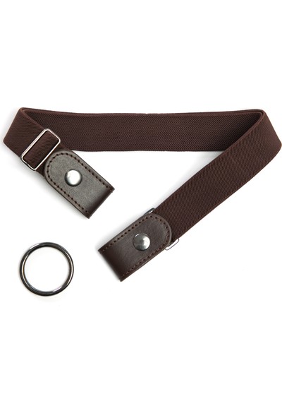 Dwoy Elastik Kahverengi Tokasız Kemer