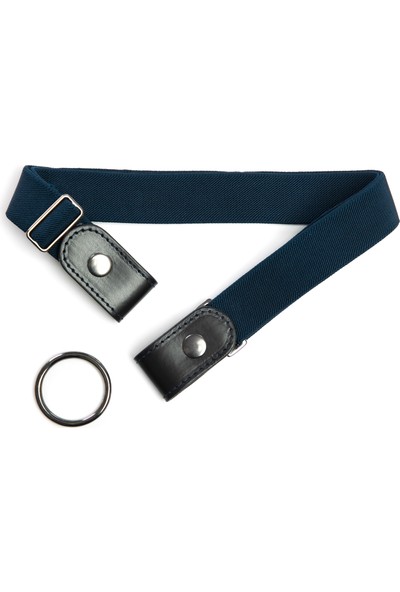 Dwoy Elastik Lacivert Tokasız Kemer