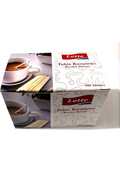 Lette Tahta Karıştırıcı Çay Kaşığı