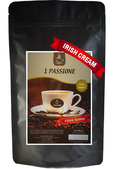 Jukama Irish Cream Aromalı Filtre Kahve - 500 gr