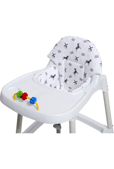 Safemom Müslin Mama Sandalyesi Minderi - Zebra Safemom Müslin Mama Sandalyesi Minderi - Zebra