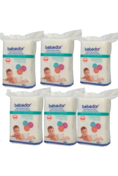 Bebedor Bebek Temizleme Pamuğu - 6 Paket Bebedor Bebek Temizleme Pamuğu - 6 Paket