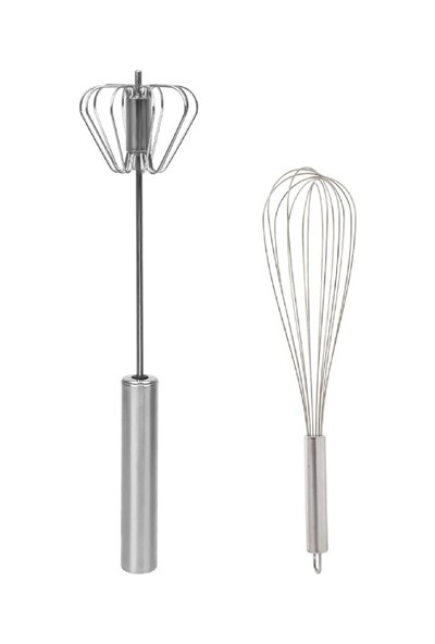 2'li Çelik Basmalı Mixer ve Tel Çırpıcı Seti 2'li Çelik Basmalı Mixer ve Tel Çırpıcı Seti
