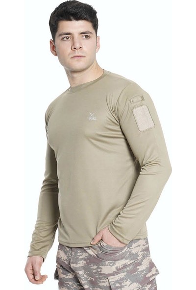 Vogel Tactical Uzun Kollu Yakasız Taktik Tişört