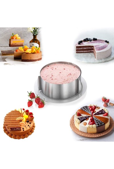 Elitparti Ayarlanabilir Pasta Çemberi (15-30 x 9 Cm)