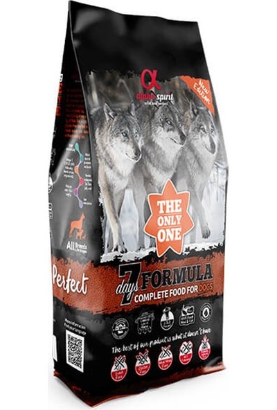 Alpha Spirit 7 Days Formula Yarı Nemli Tahılsız Köpek Maması 12 kg Alpha Spirit 7 Days Formula Yarı Nemli Tahılsız Köpek Maması 12 kg