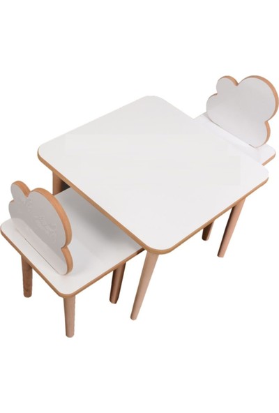 Faa Home Yaz-Sil Çocuk Eğitim ve Aktivite Masa Sandalye Takımı 1 Masa 2 Sandalye