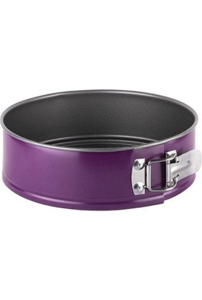 Tantitoni Gri Mor Kelepçeli Kek Kalıbı 22CM