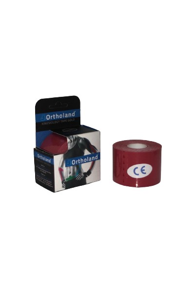 Ortholand Kırmızı Renk Kinesio Bandı, Spor Kas Ağrı 5cm*5mt Ortholand Kırmızı Renk Kinesio Bandı, Spor Kas Ağrı 5cm*5mt
